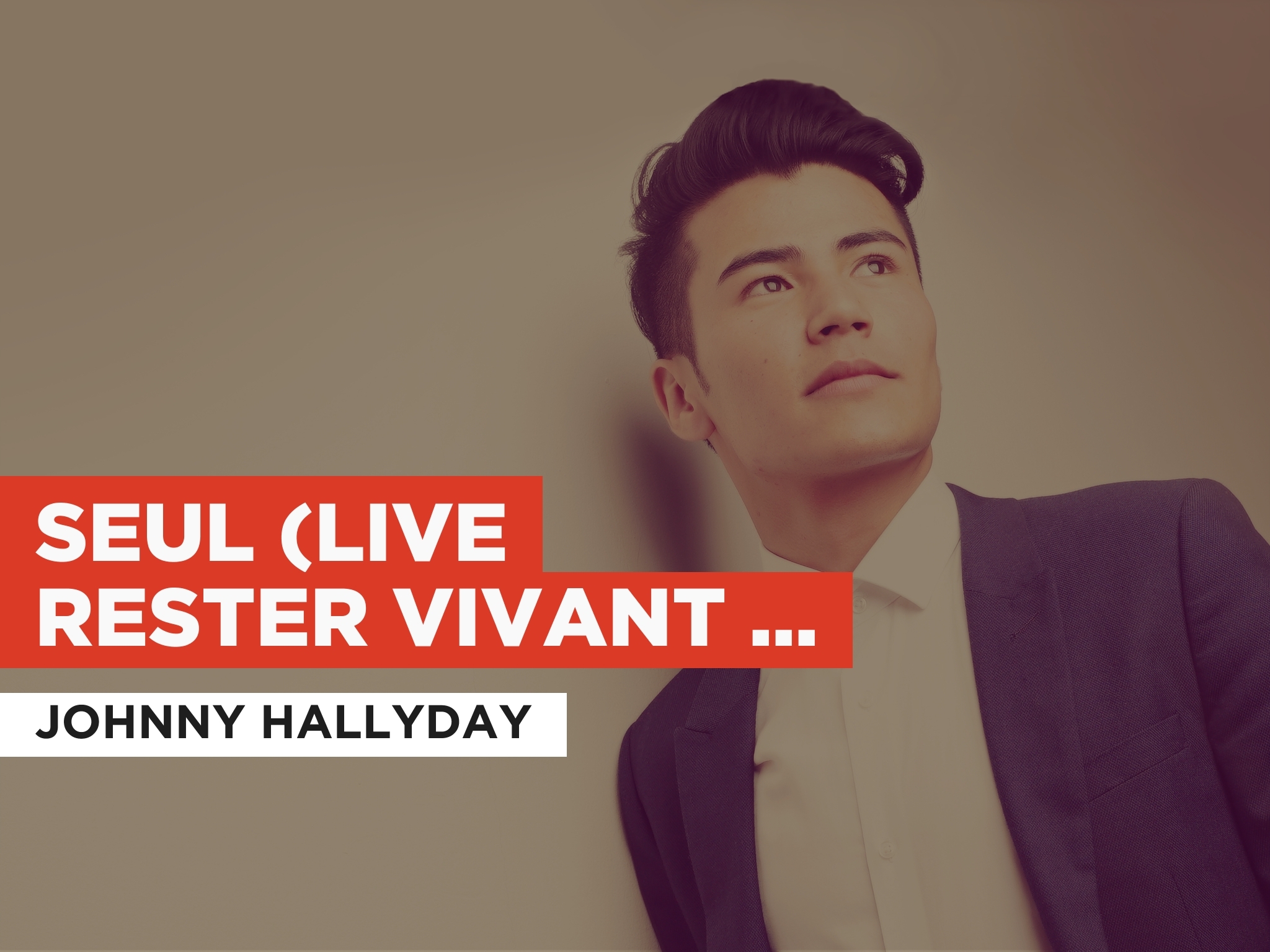 Prime Video: Seul (Live Rester Vivant Tour) in the Style of Johnny Hallyday