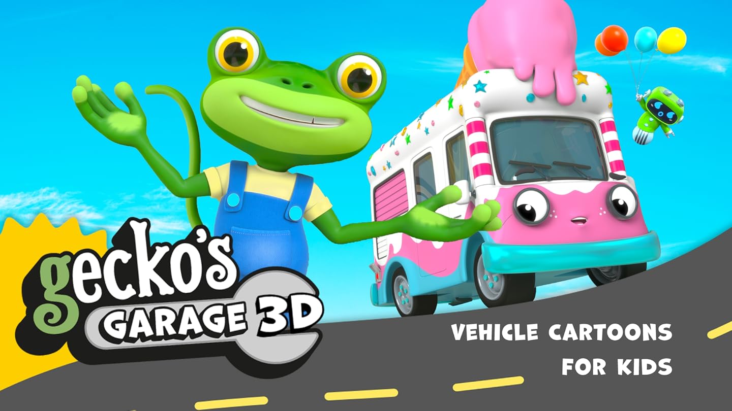 Prime Video: Gecko's Garage 3D - Vehicle Cartoons for Kids