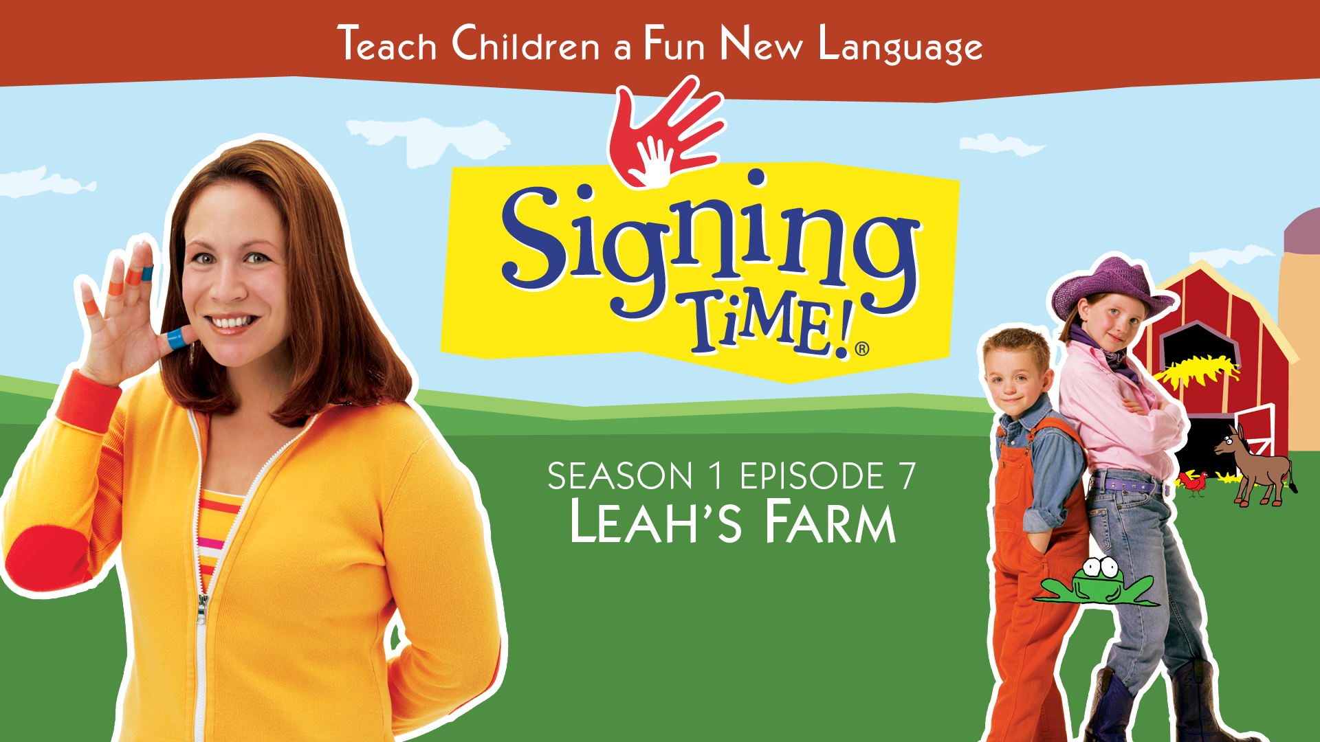 Amazon.com: Signing Time Season 1 Episode 7: Leah's Farm : Rachel de ...