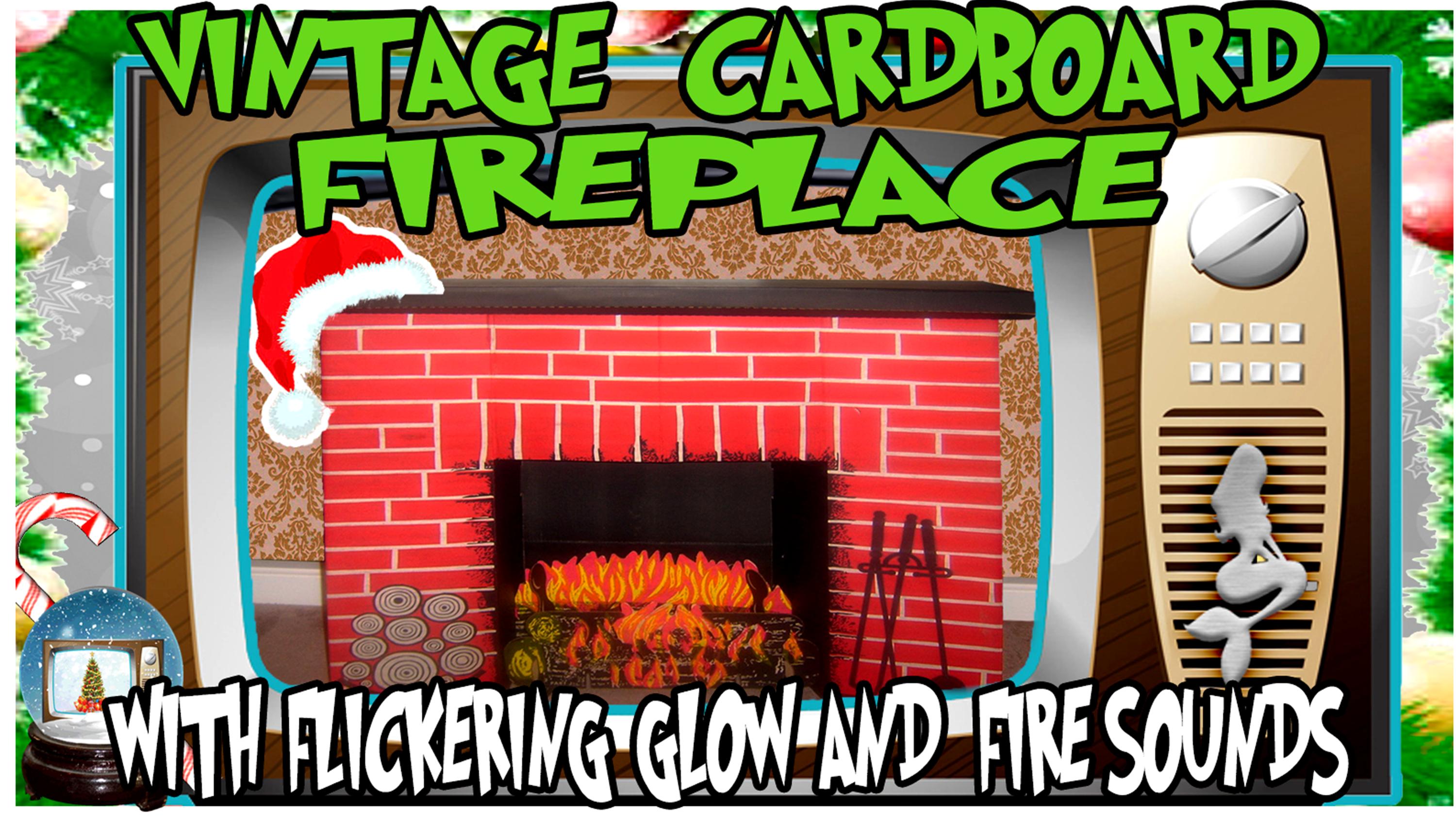 Cardboard Fireplace From The 70s | Gas Furnace