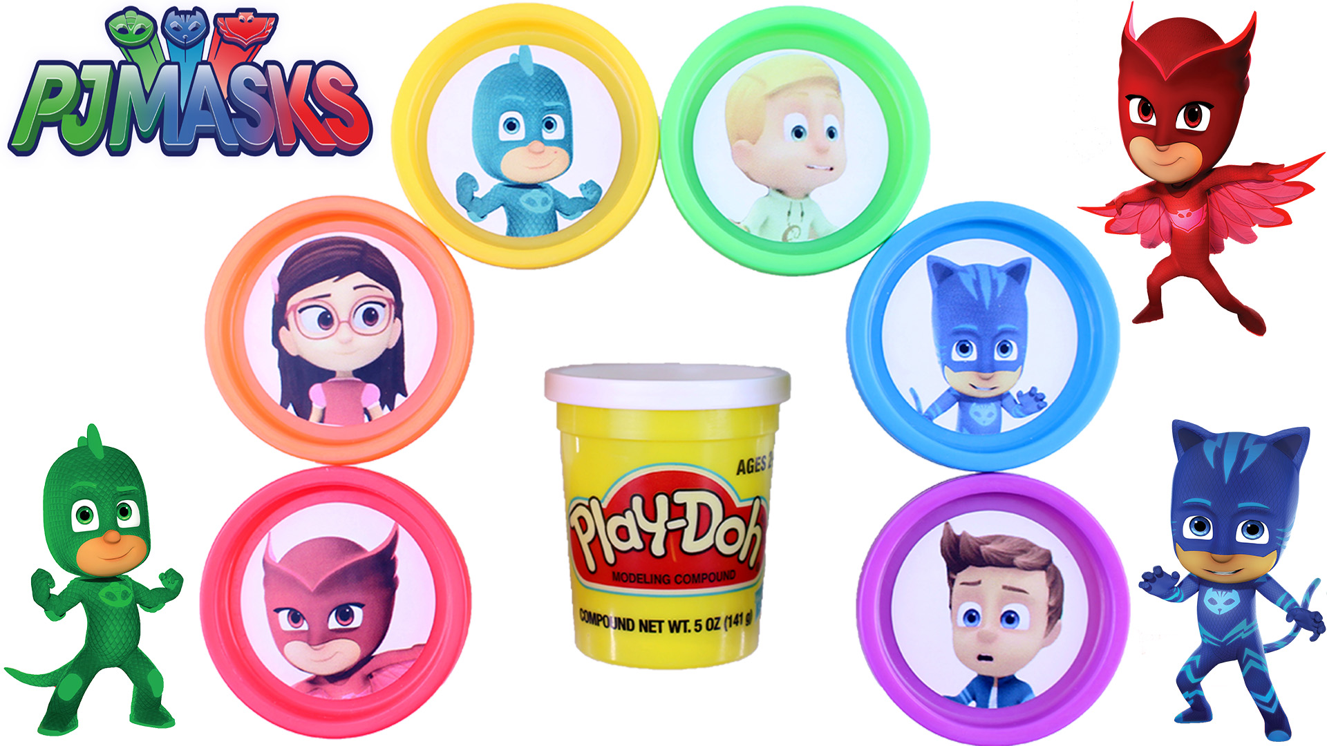 Amazon.co.jp: LEARN COLORS With PJ Masks from Disney Jr Play Doh ...