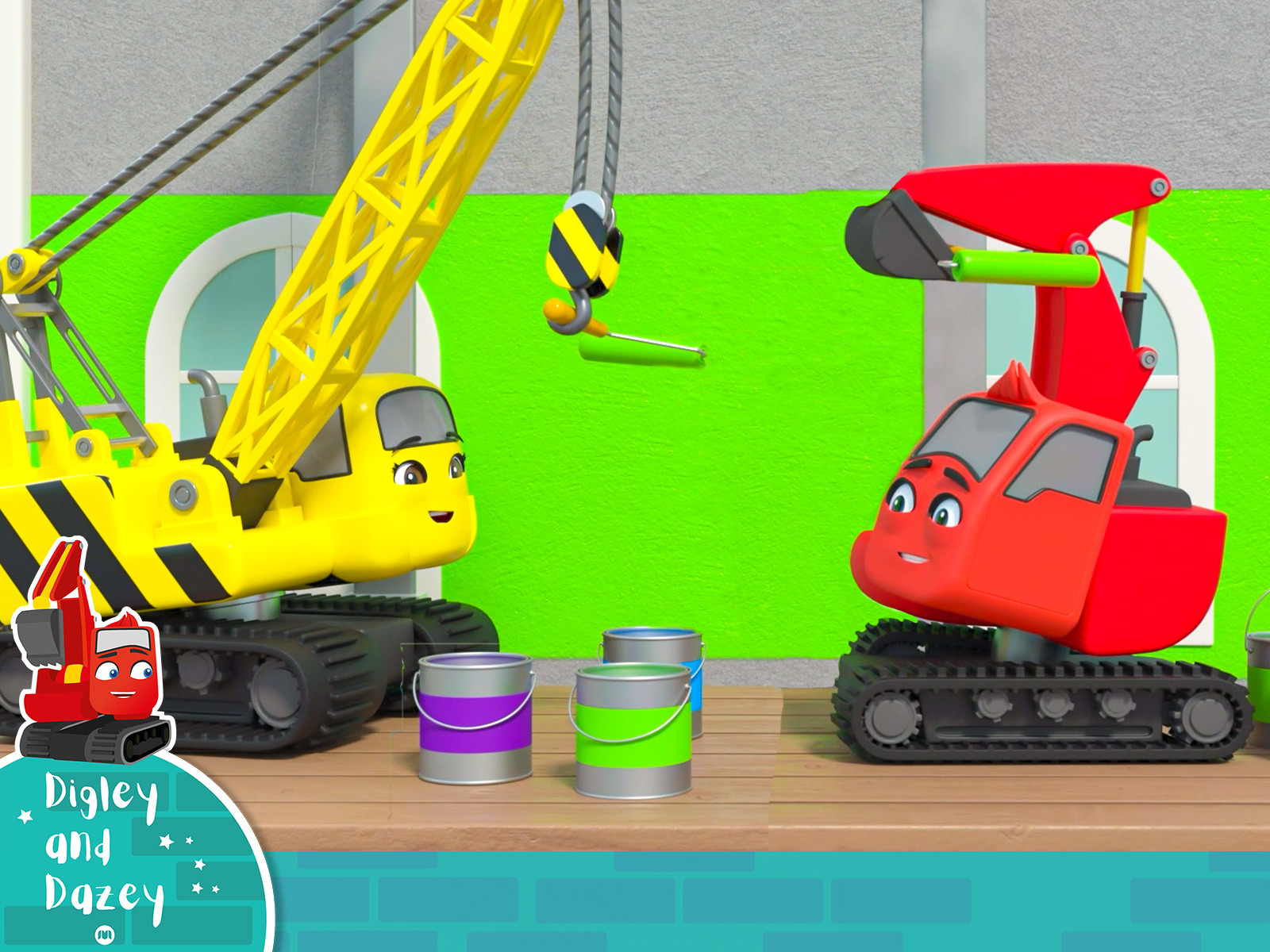 Prime Video: Digley & Dazey - Vehicle Cartoons for Kids (Made by Little ...