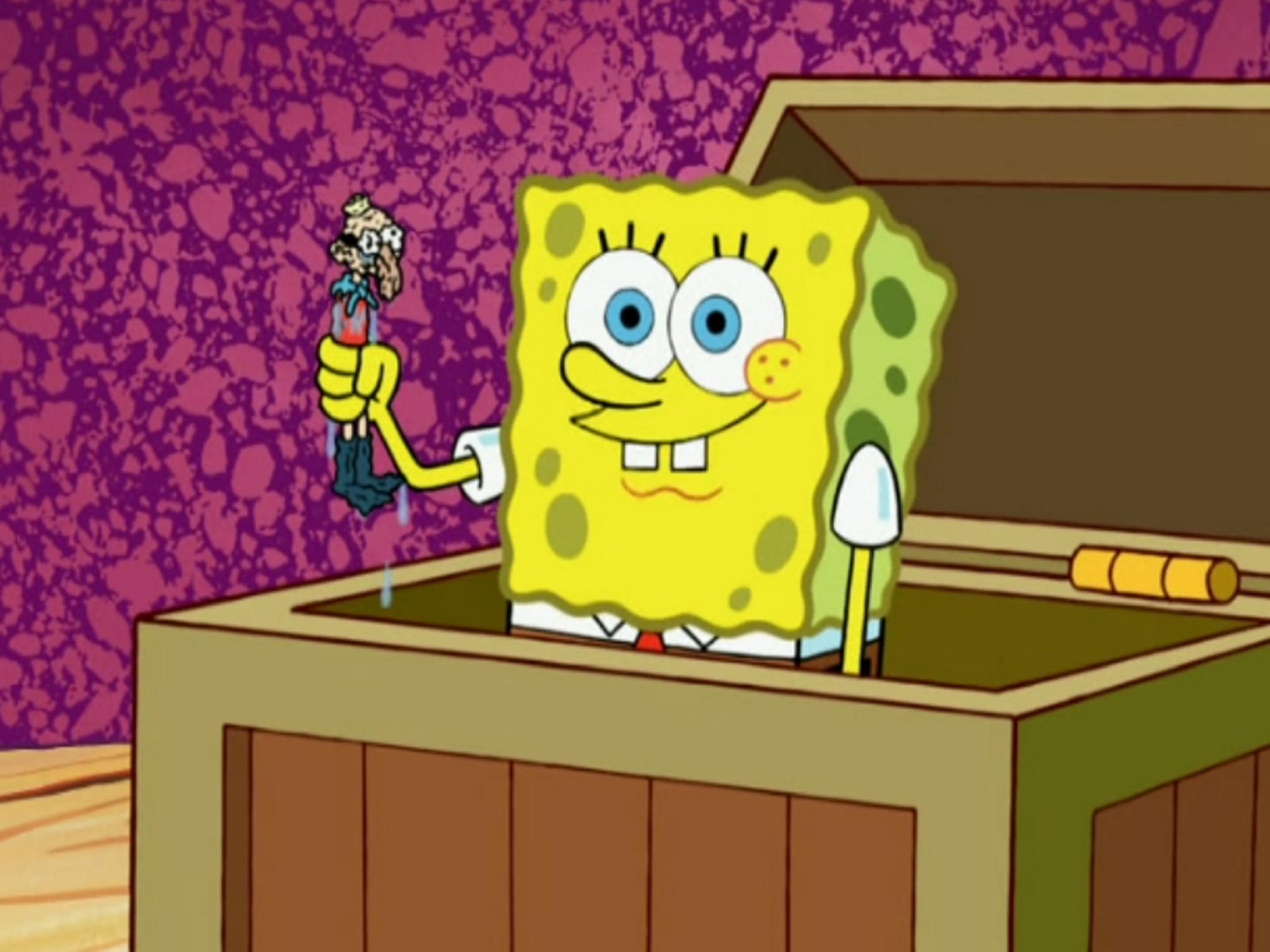 Spongebob Getting Dressed