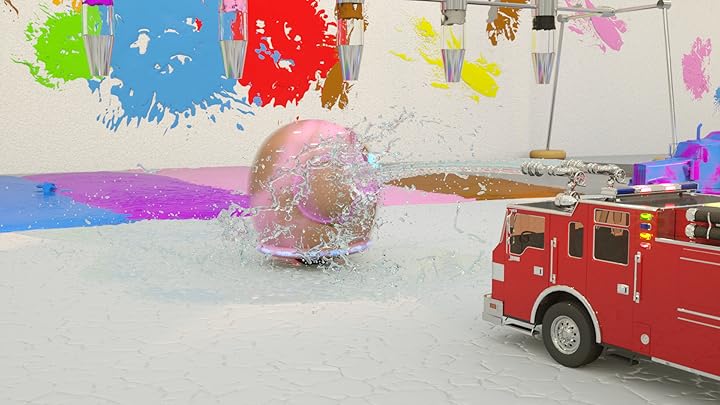 Learn Colors & Play with Paint with Max the Glow Train, Jake the Fire ...