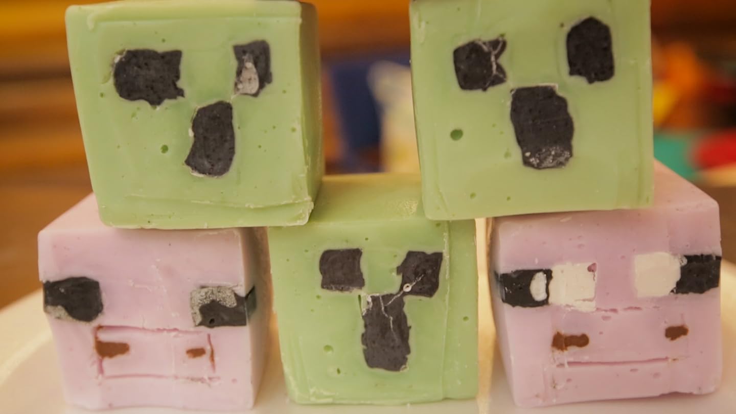 Watch Simple Minecraft Soap Recipe - How To Make A Fun Coconut Oil Soap ...