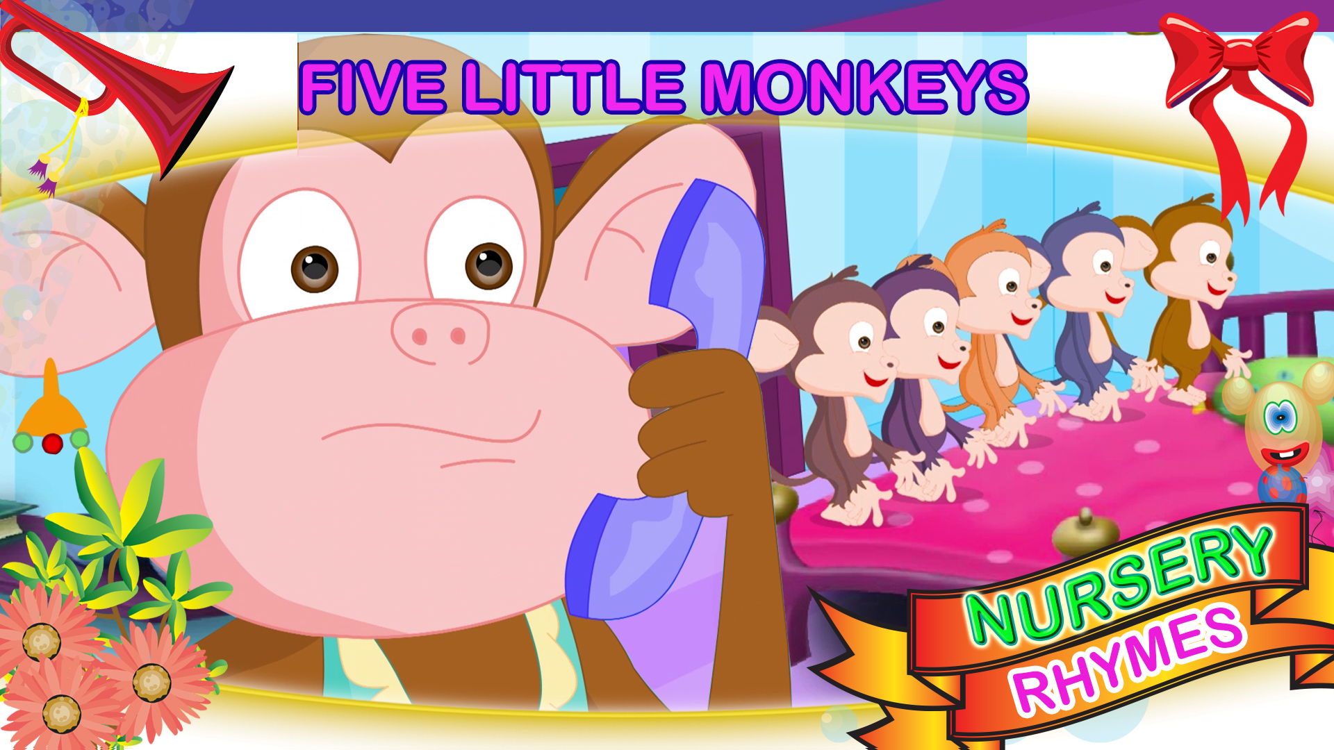 Watch Nursery rhymes - Five Little Monkey | Prime Video