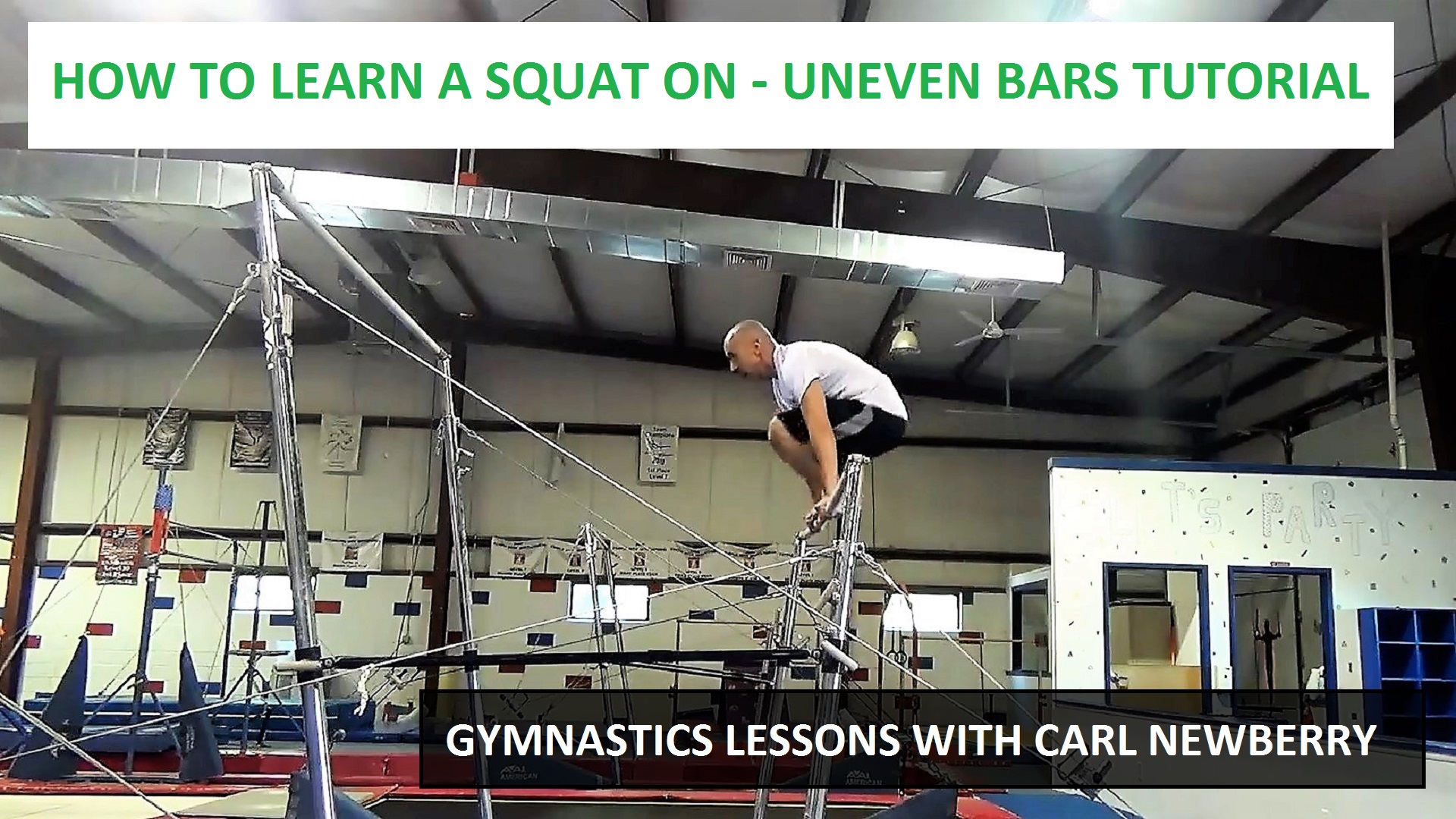 Watch How to Learn a Squat On: Uneven Bars Tutorial - Gymnastics ...