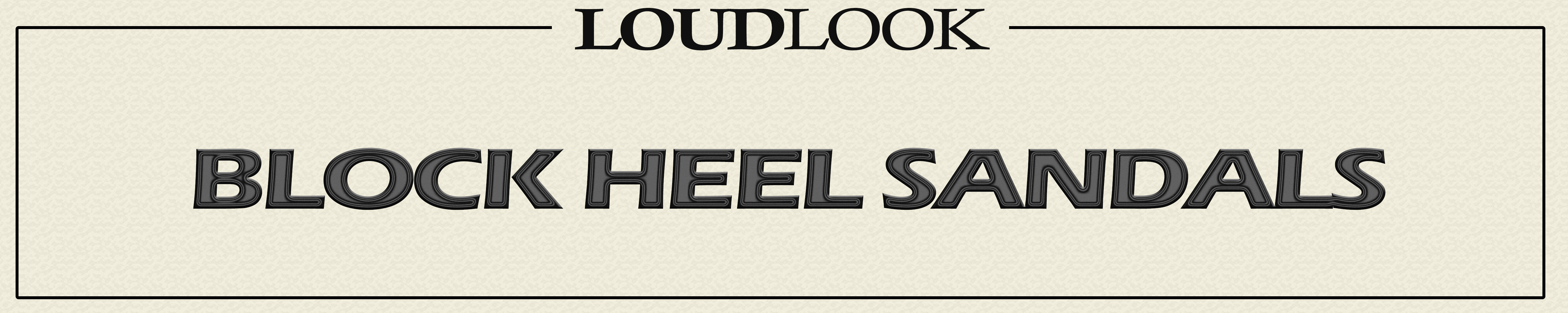 Amazon.co.uk: LoudLook: Block Heel Sandals