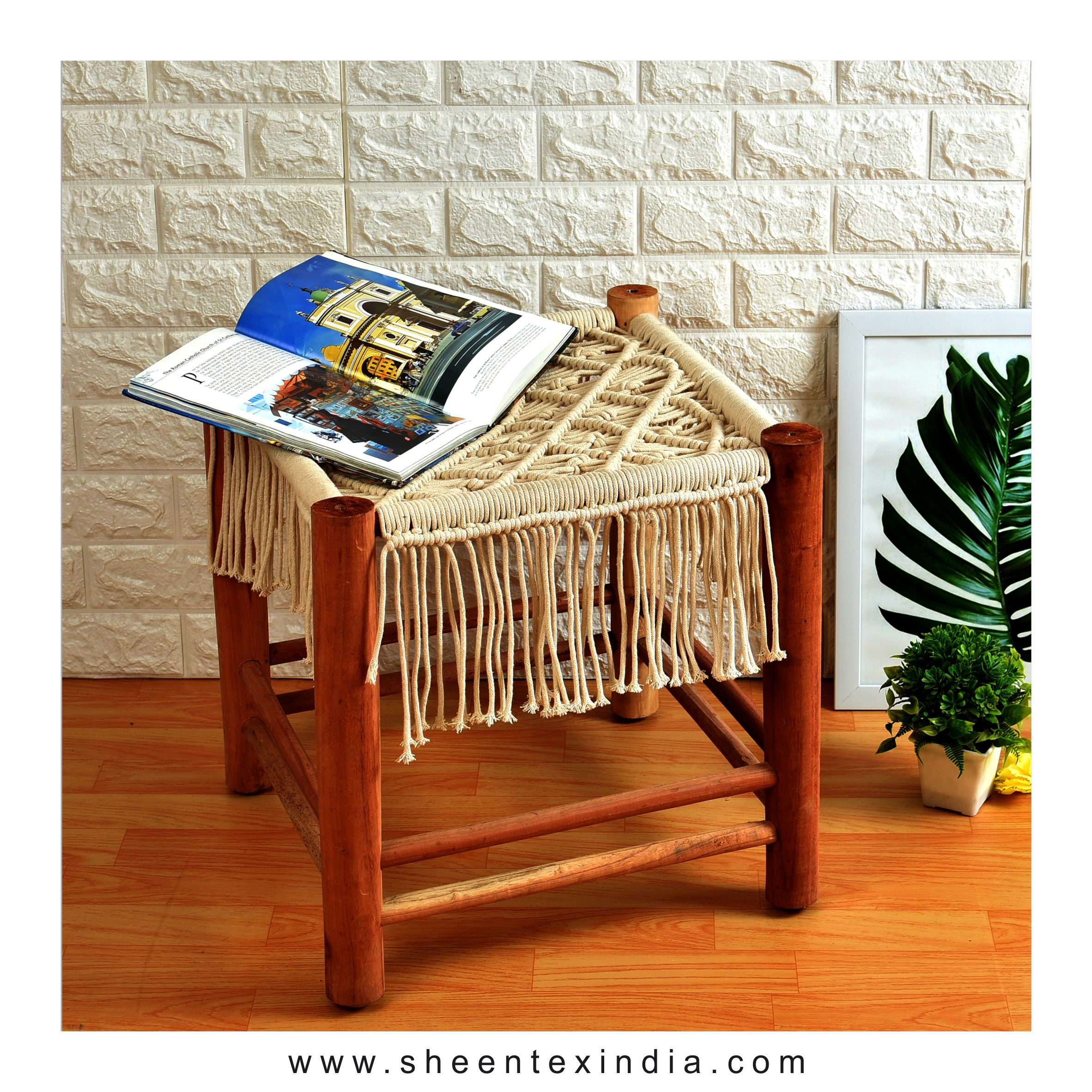 Amazon.in: SHEEN DECOR: Macrame Stool