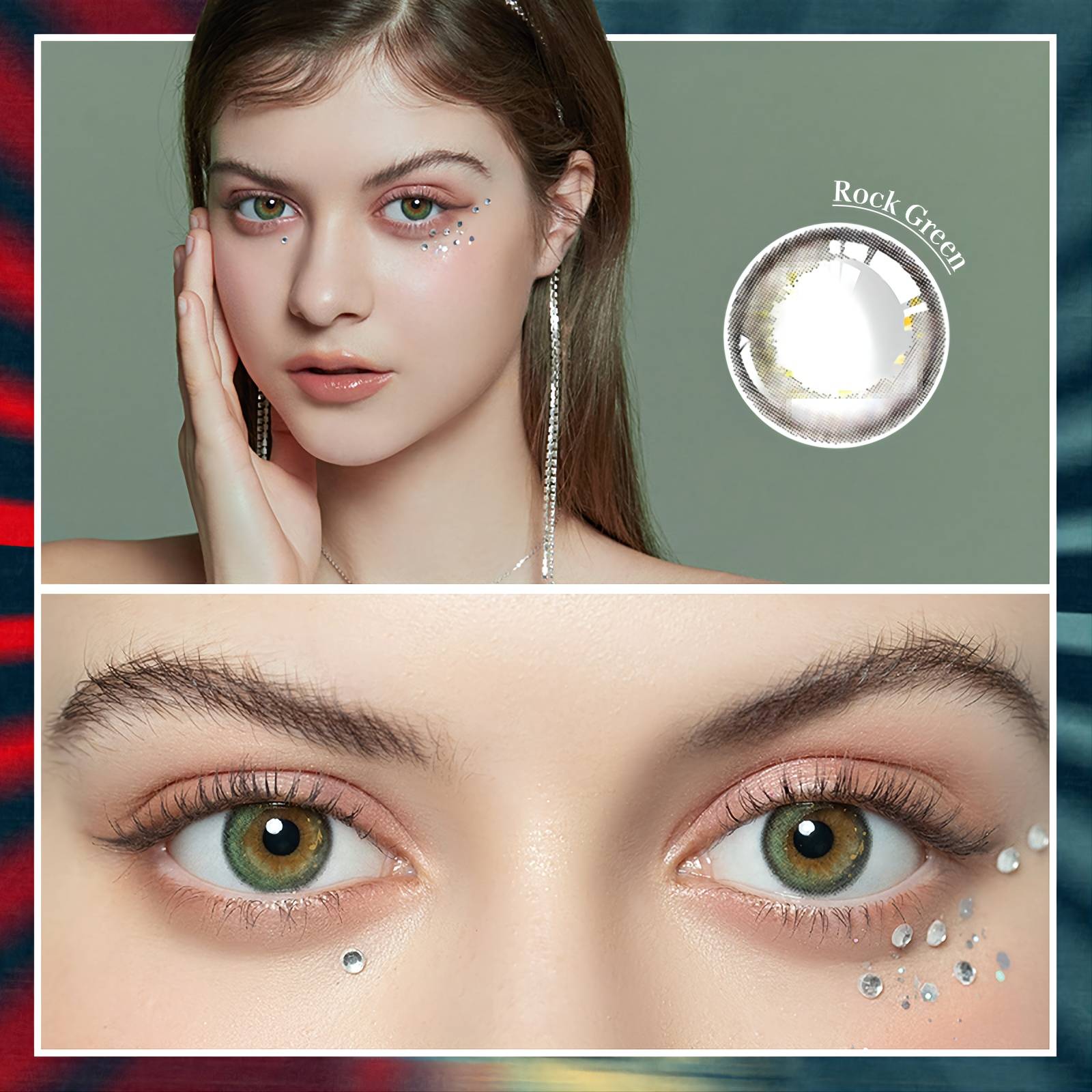 Amazon.fr: MITATA Lentilles Contact: Vert