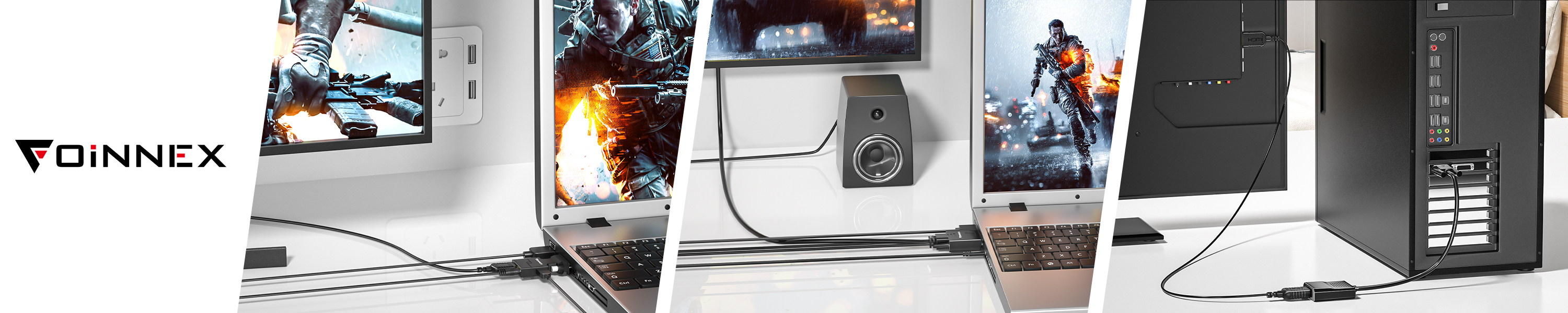 Amazon.co.uk: FOINNEX: VGA to HDMI