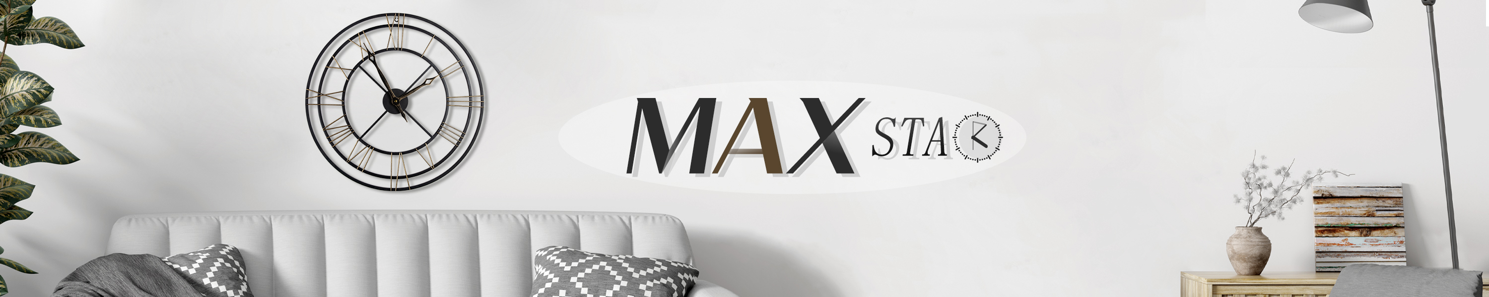Amazon.co.uk: MAXSTAR: WALL CLOCK