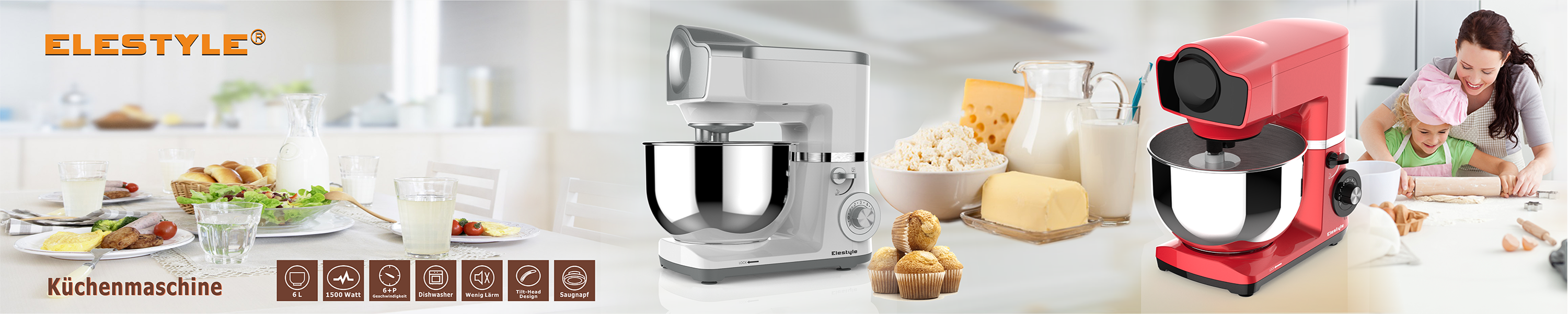 Amazon.de: elestyle: Küchenmaschine