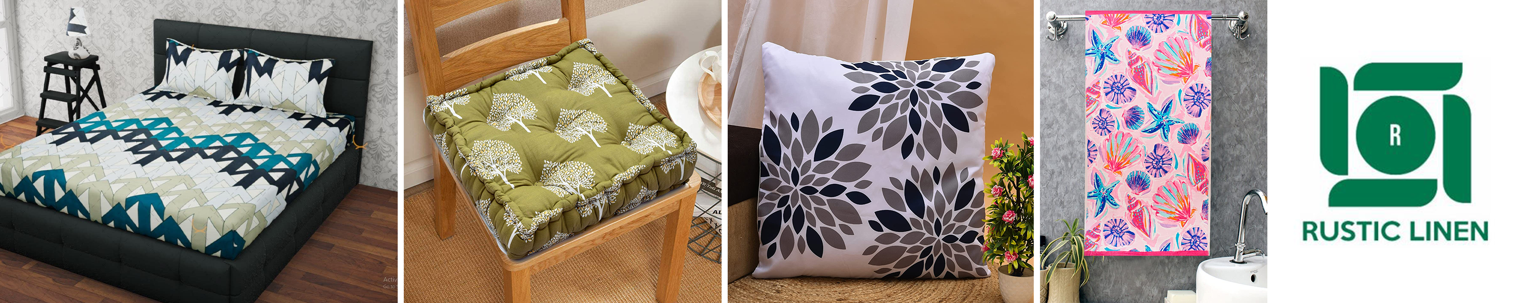 Amazon.in: Rustic linen: Chair Pads
