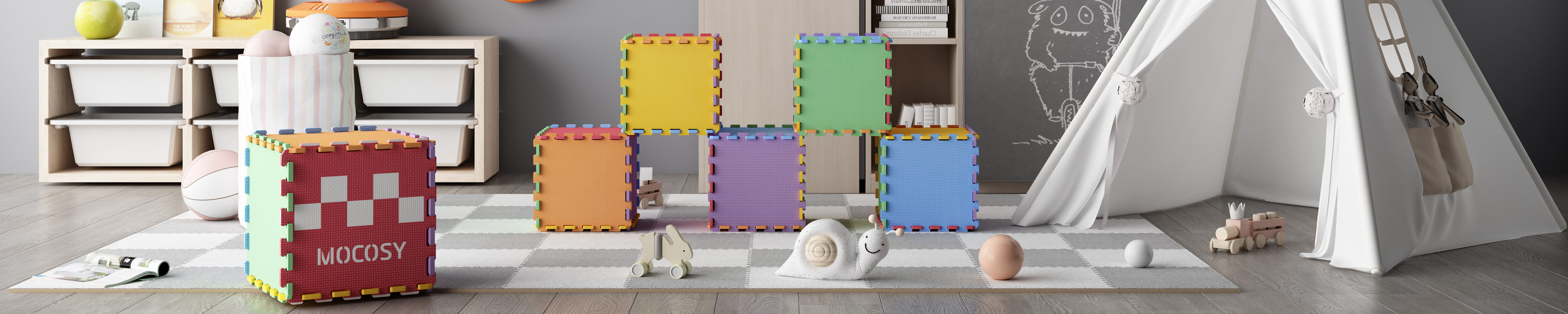 Amazon.co.uk: MOCOSY: FOAM FLOOR MATS