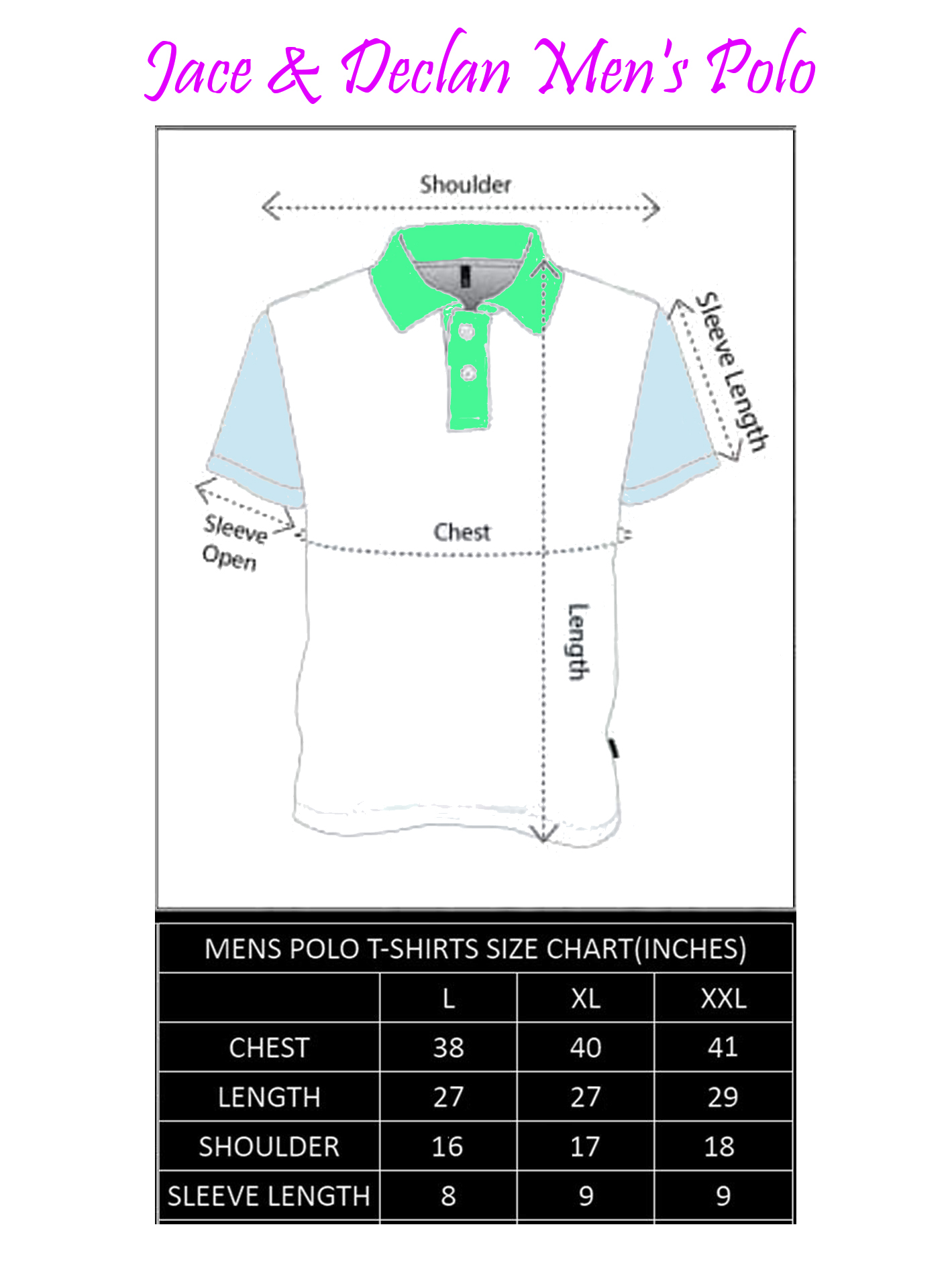 Amazon.in: Jace & Declan: Polo Neck Tshirts