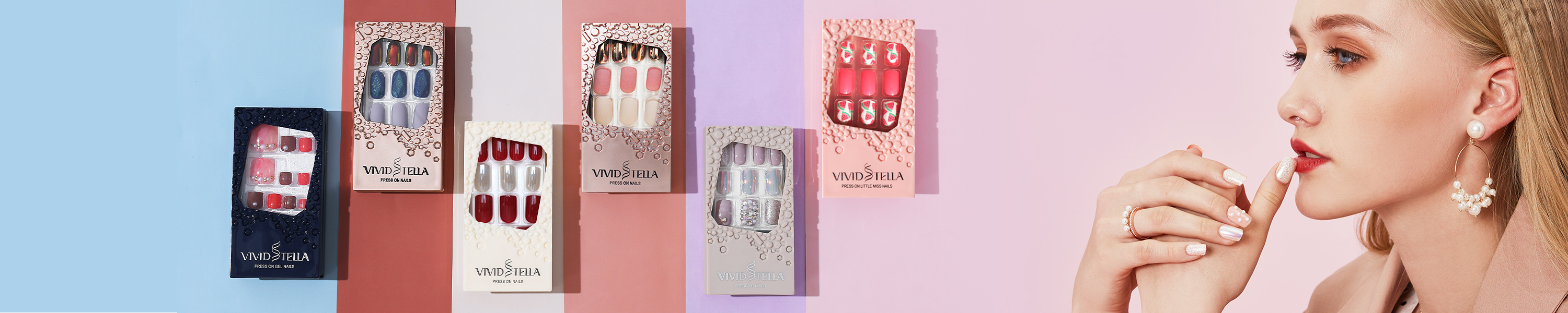 Amazon.co.uk: VIVID STELLA: Press on False Nails