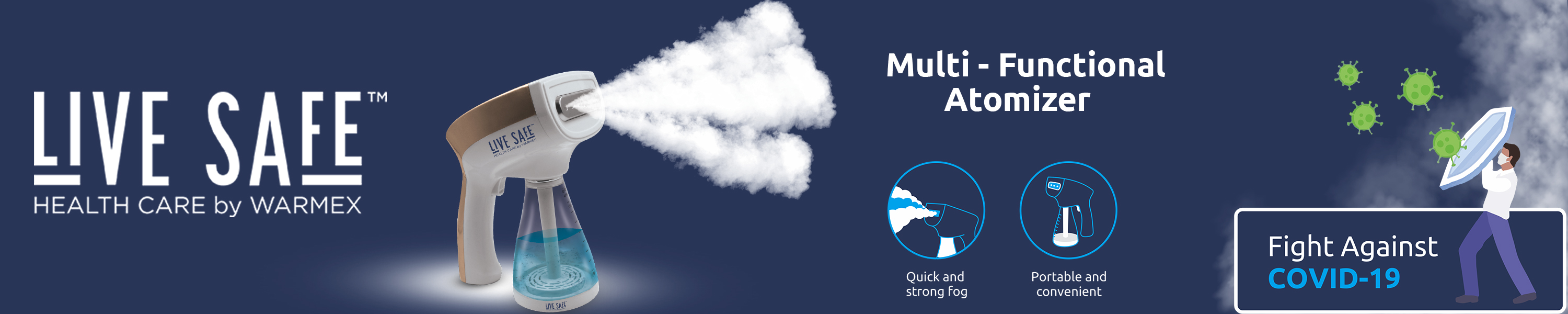 Amazon.in: LIVE SAFE HEALTH CARE by WARMEX: MULTI FUNCTIONAL ATOMIZER