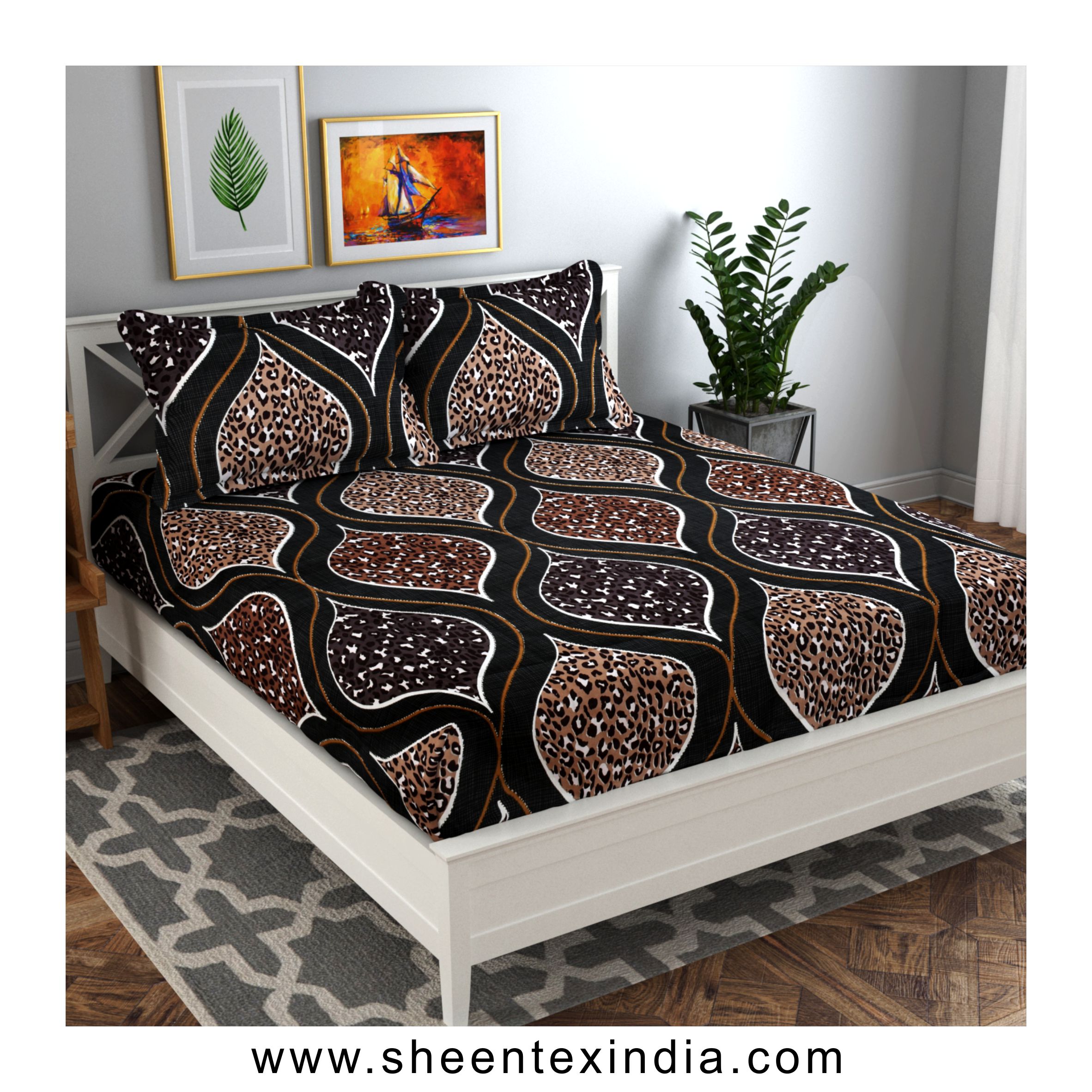 Amazon.in: SHEEN DECOR: Fitted bed sheet