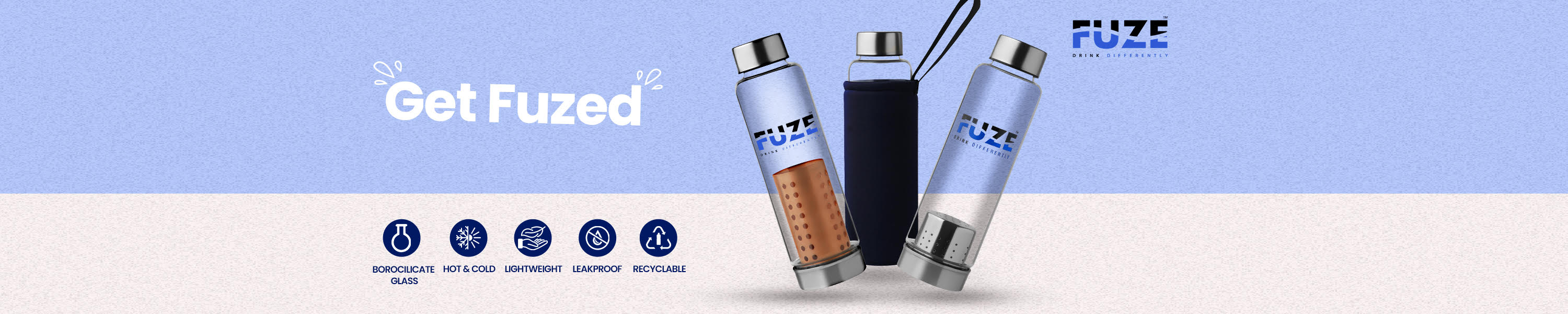 Amazon.in: Fuze - Drink Differently : Fuze Glass Bottle with Pure ...