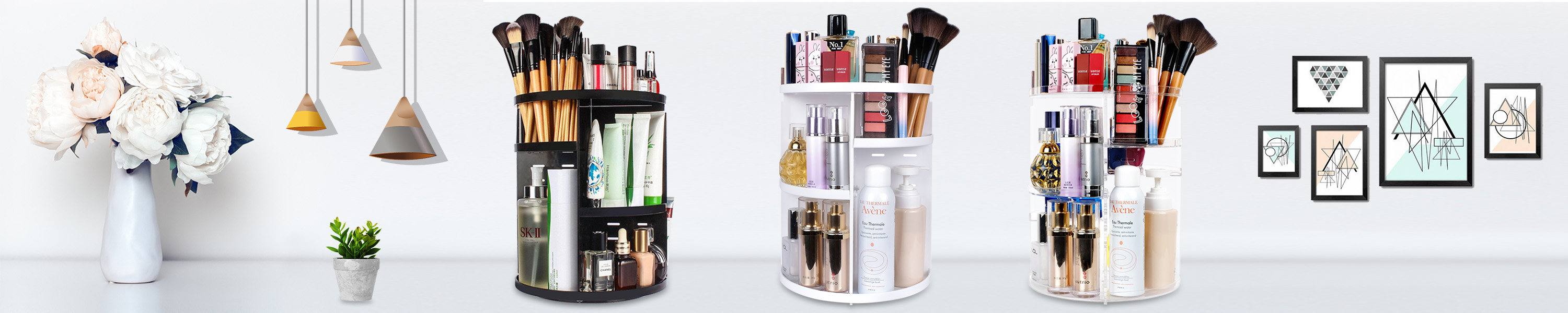 Amazon.co.uk: ELOKI: 360 Makeup Organiser