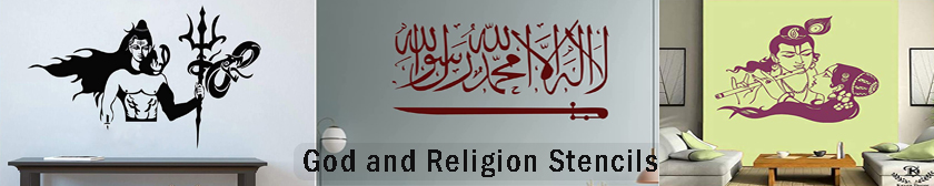 Amazon.in: Kayra Decor: God and Religion Stencils
