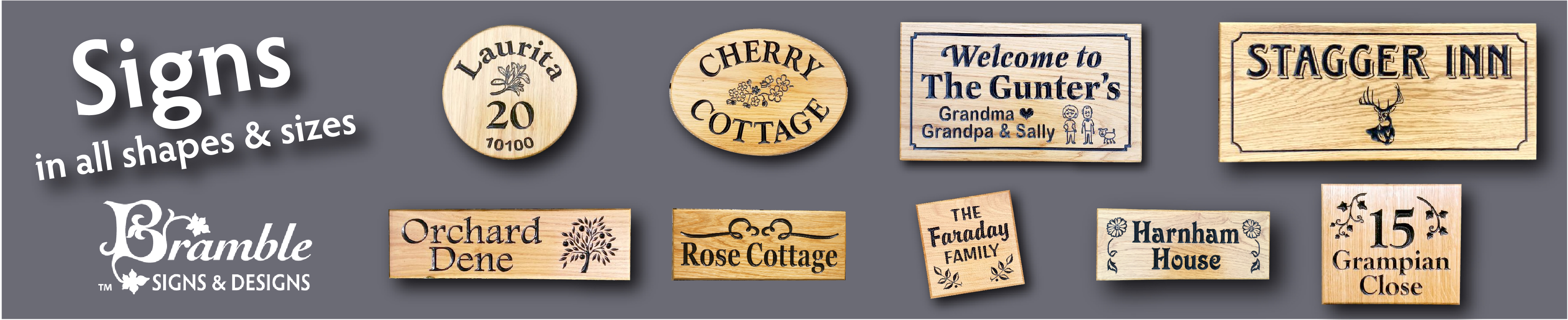 Amazon.co.uk: Bramble Signs and Designs: House signs