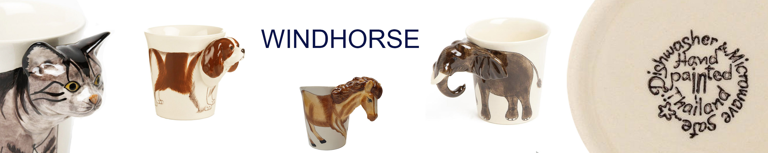 Amazon.co.uk: WINDHORSE: Mugs Animal Design