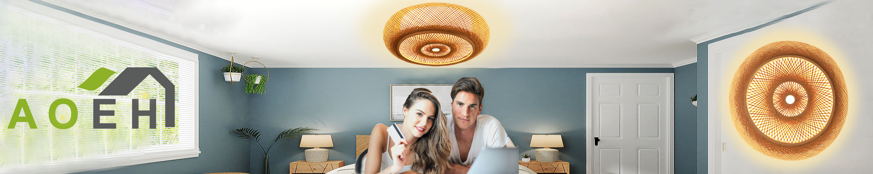 Amazon.de: AOEH Home Lighting Flagship: Handgeflochtene Deckenleuchte