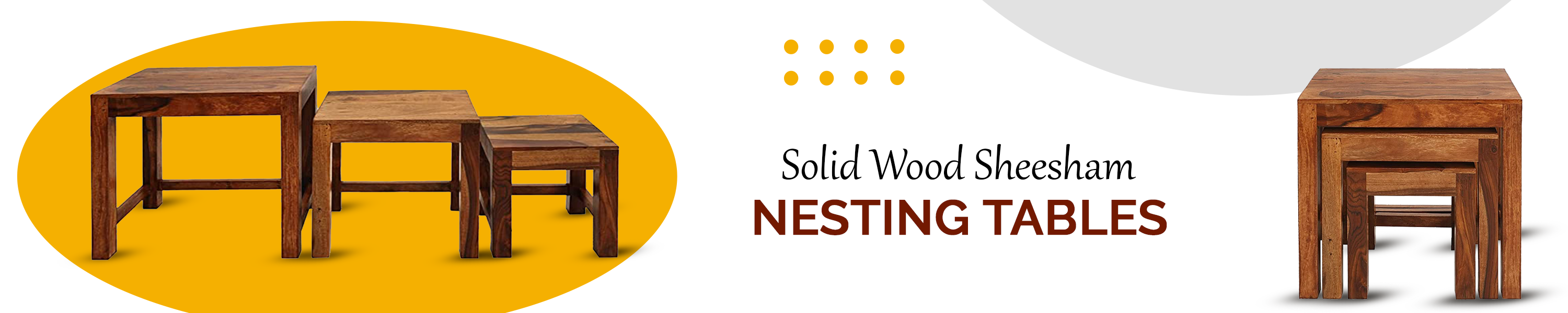 Amazon.in: Woodtrend: Nesting Table