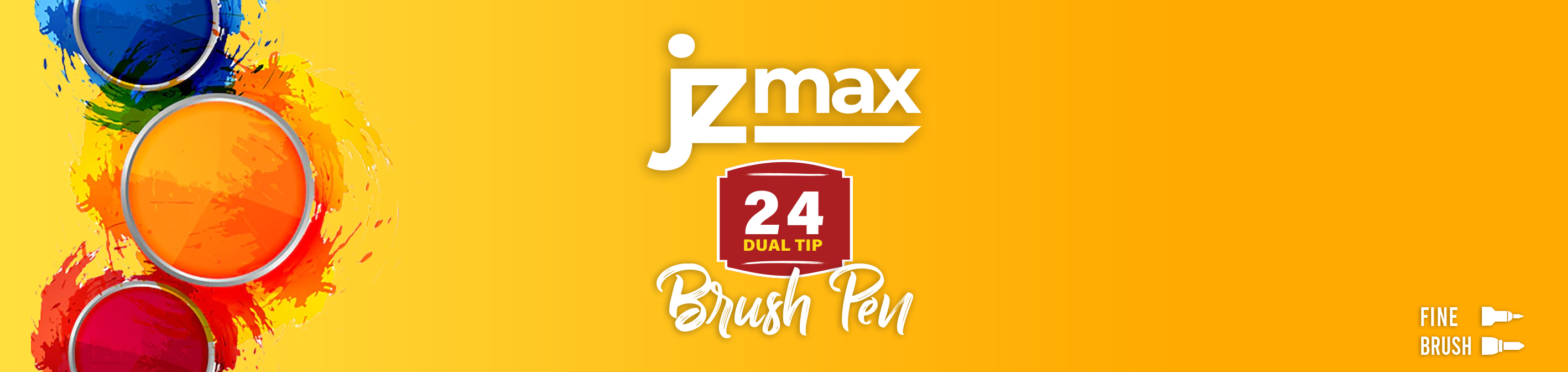 Amazon.co.uk: JZMAX: Dual Tip Brush Pens