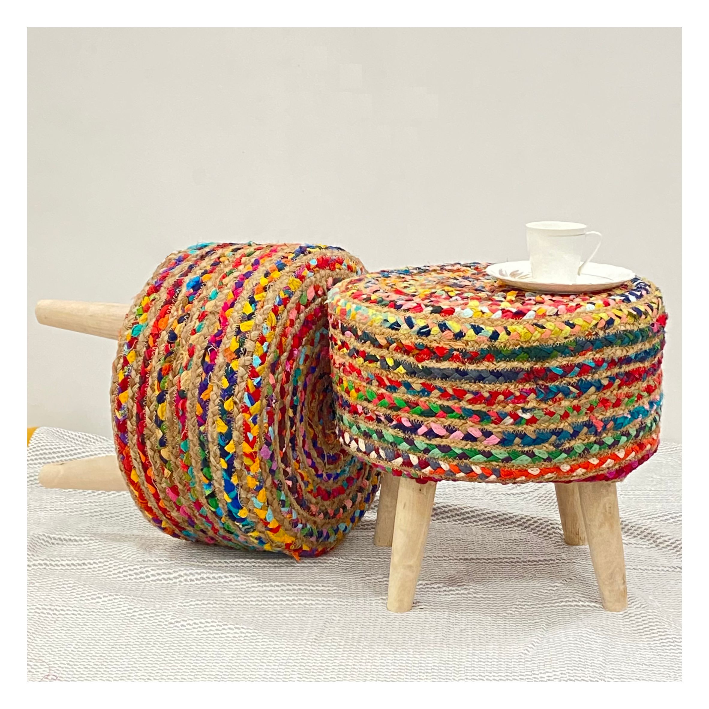 Amazon.in: SHEEN DECOR: Stool Set of 2