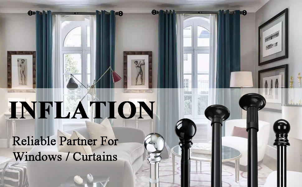 Amazon.co.uk: INFLATION: Curtain Pole