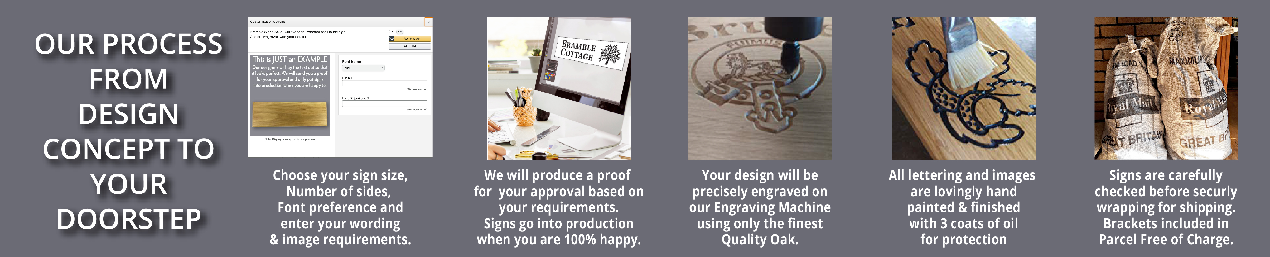 Amazon.co.uk: Bramble Signs and Designs: Shaped house signs