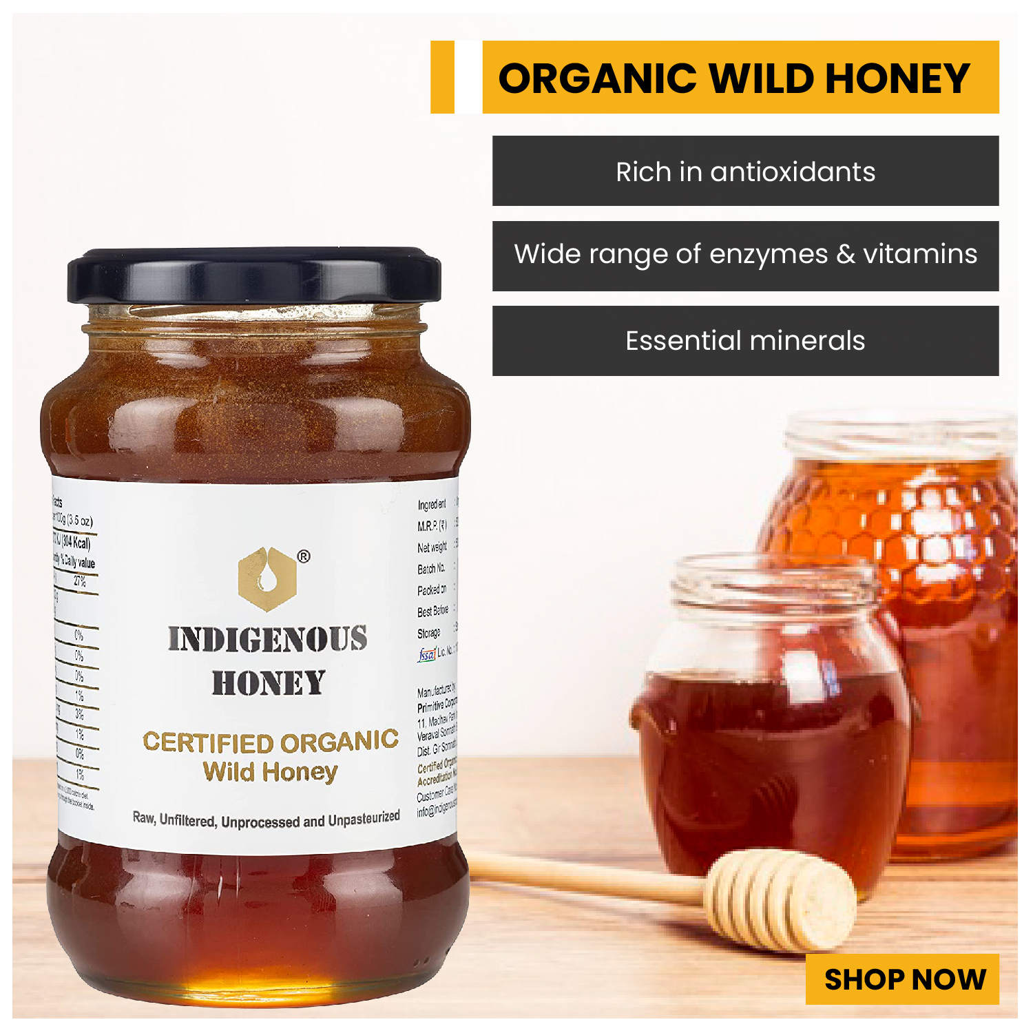 Amazon.in: INDIGENOUS HONEY: Raw Organic Honey