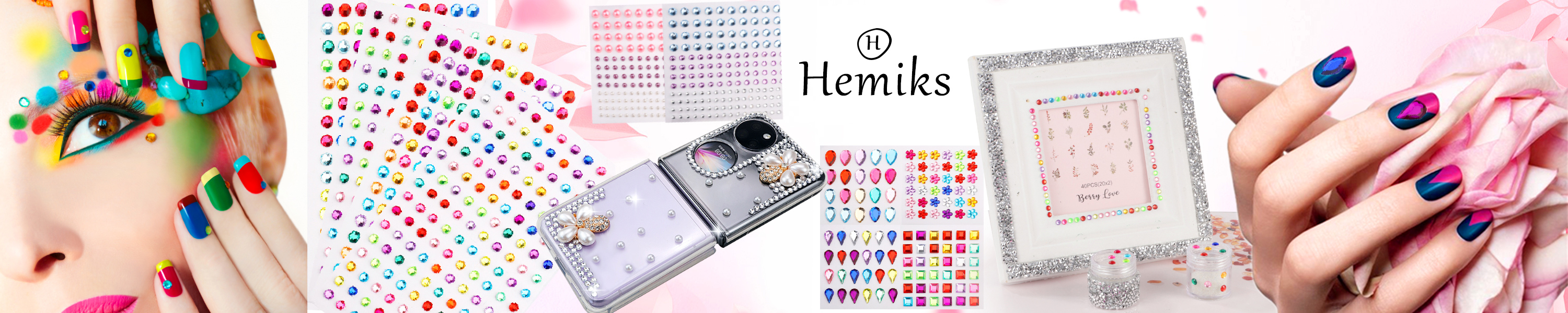 Amazon.fr: Hemiks: Strass Autocollantollant
