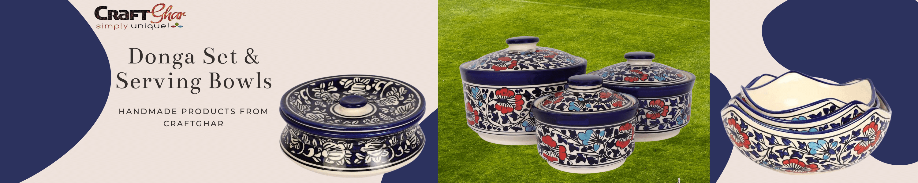 Amazon.in: Craftghar : Home decorative & Kitchen Items : Donga Set ...