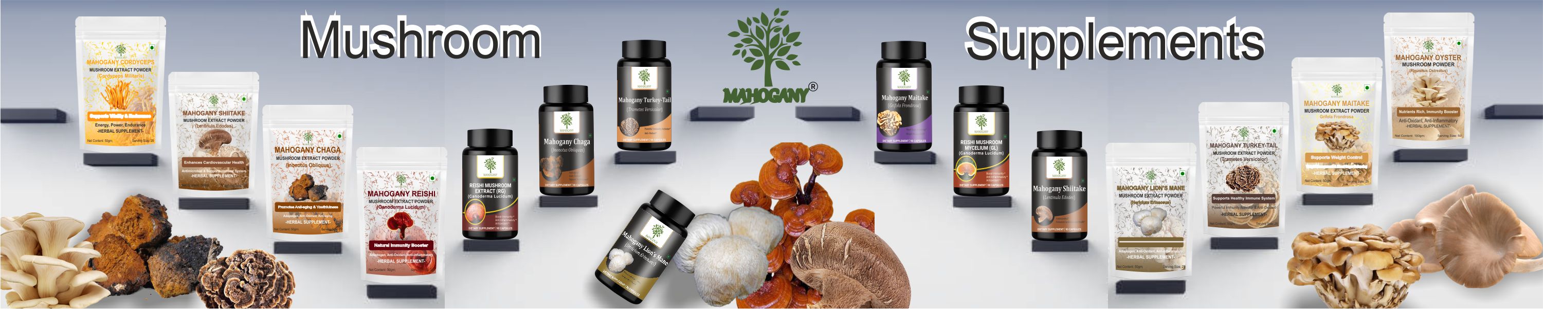 Amazon.in: Mahogany Organics: Mushroom Supplements