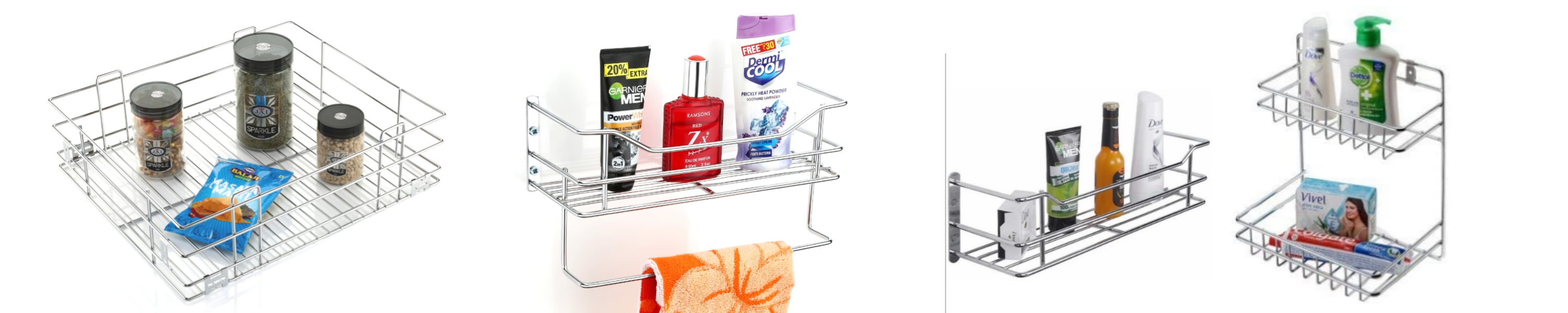 Amazon.in: LANDWOOD : kitchen basket with channel