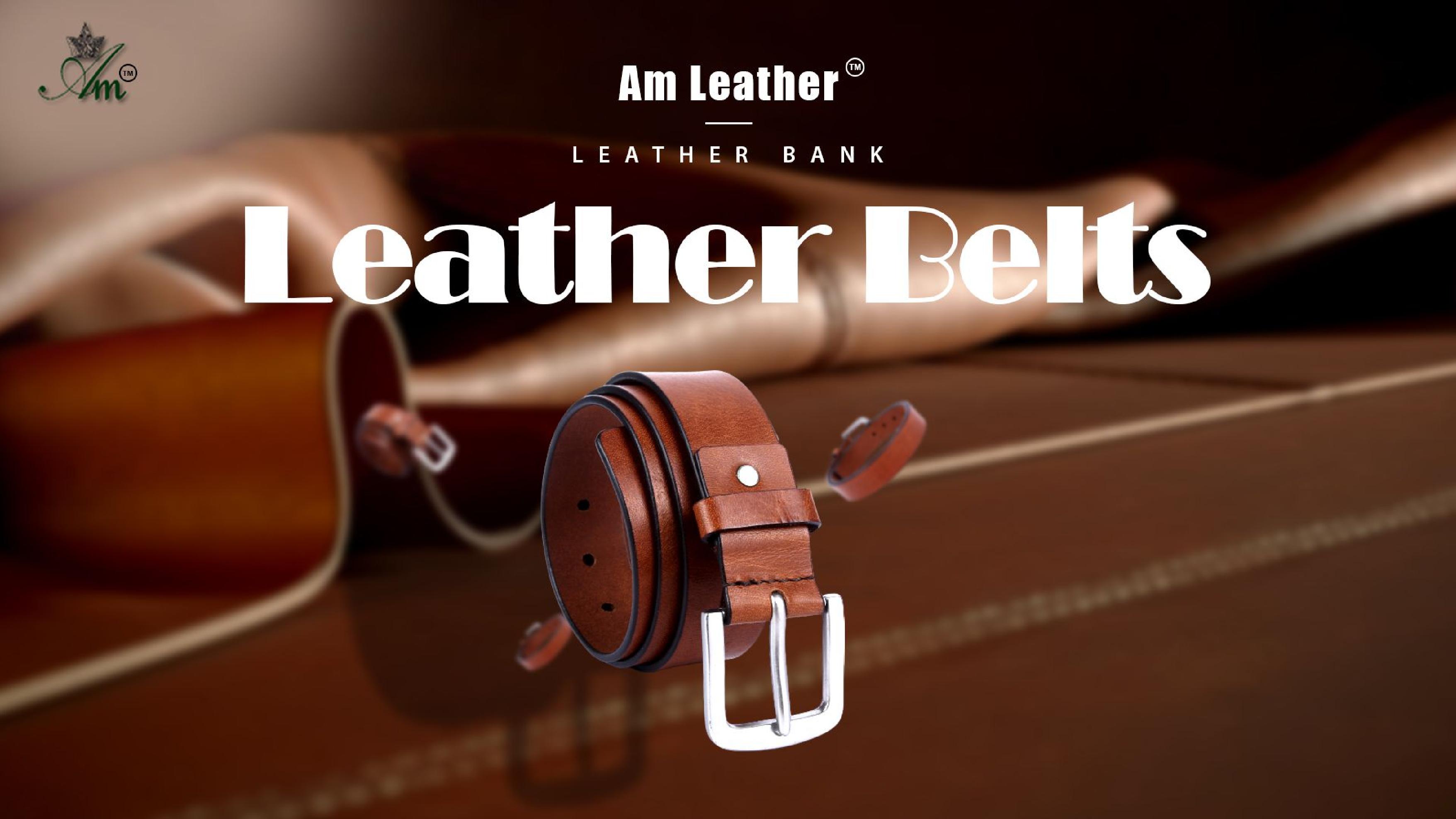 Amazon.in: AM LEATHER: leather belt