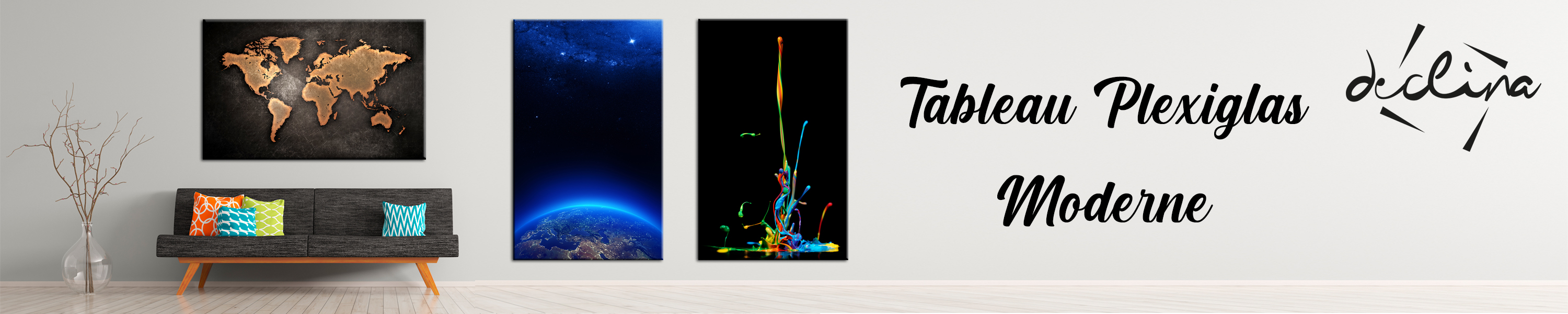 Amazon.fr: DECLINA: Tableau Plexiglas Moderne