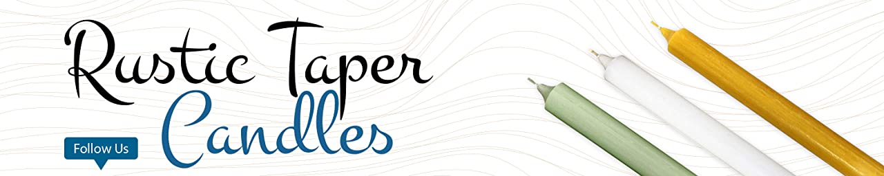 Amazon.co.uk: Hyoola: Rustic Taper Candles