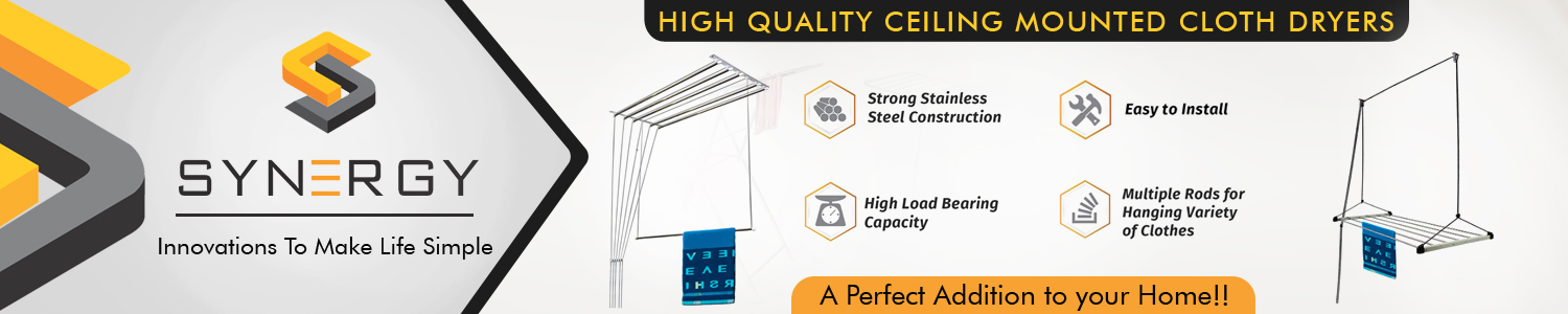 Amazon.in: SYNERGY: Ceiling Mounted Cloth Dryers