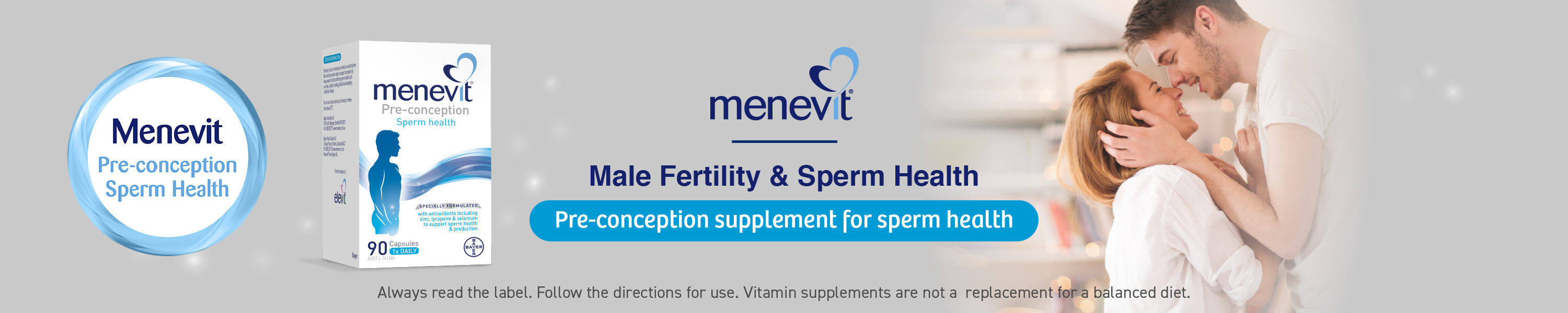 Amazon.com.au: Bayer : Menevit Pre-Conception Sperm Health