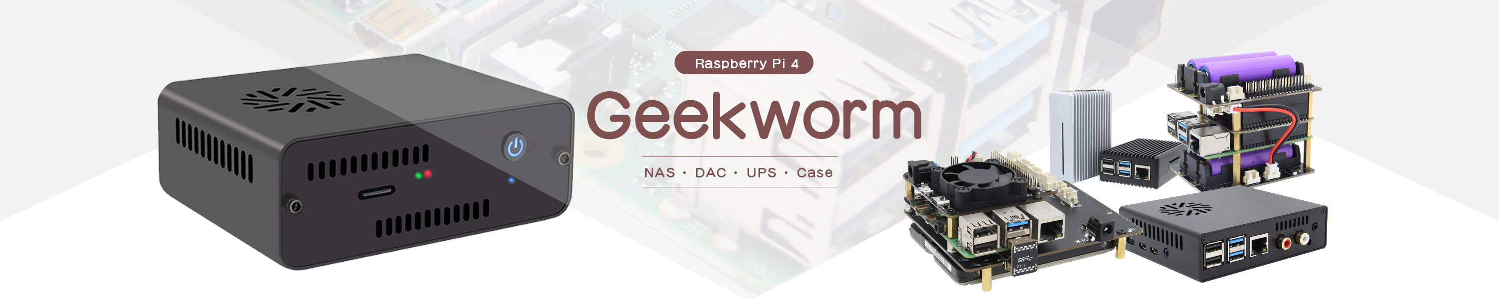 Amazon.co.jp: Geekworm: Raspberry Pi 4 Case&Heatsink