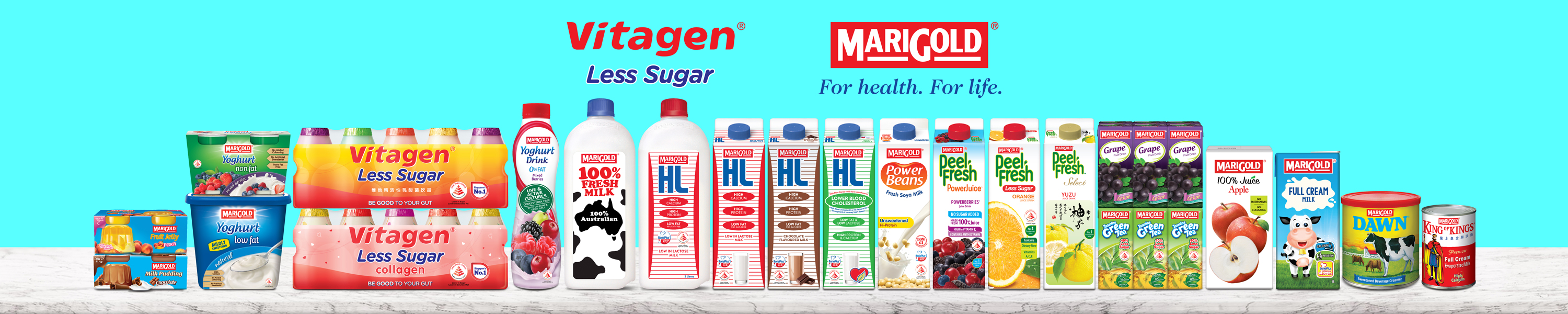 Amazon.sg: MARIGOLD: MARIGOLD HL Milk & 100% FRESH Milk