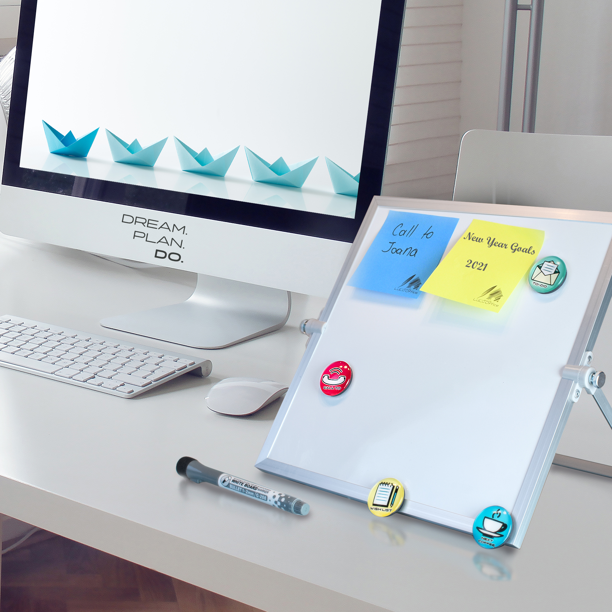 Amazon.com: Lulu Home & Office: Desktop Whiteboards