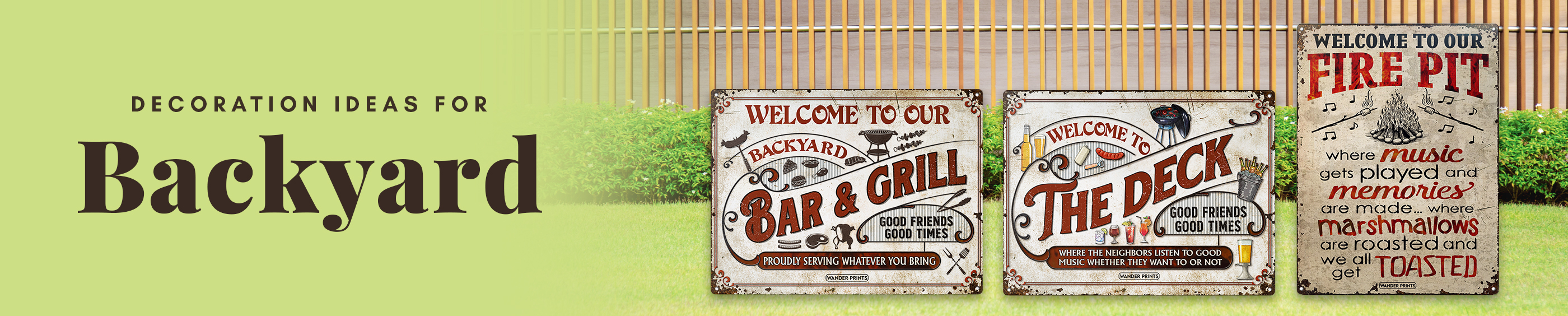 Amazon.com: Wander Prints: Backyard Decoration