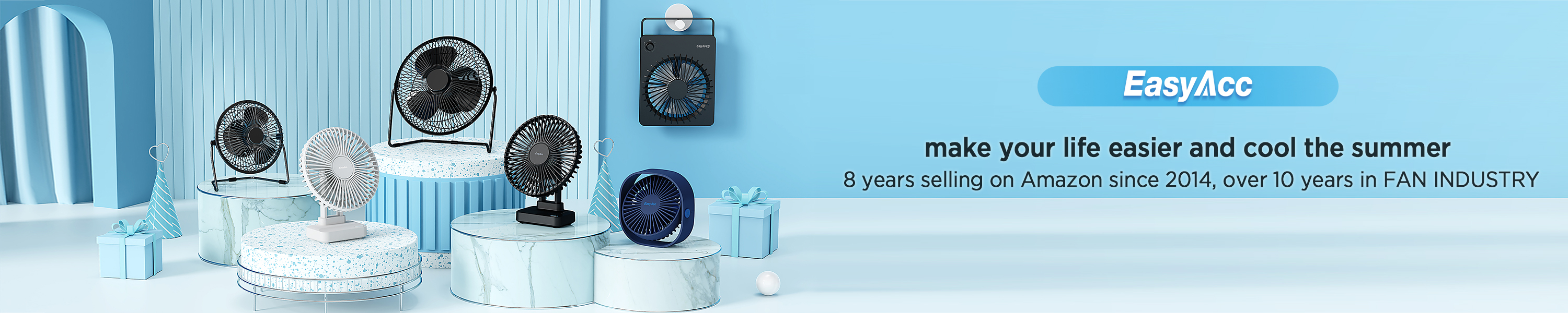 Amazon.com: EasyAcc: Small Desk Fan