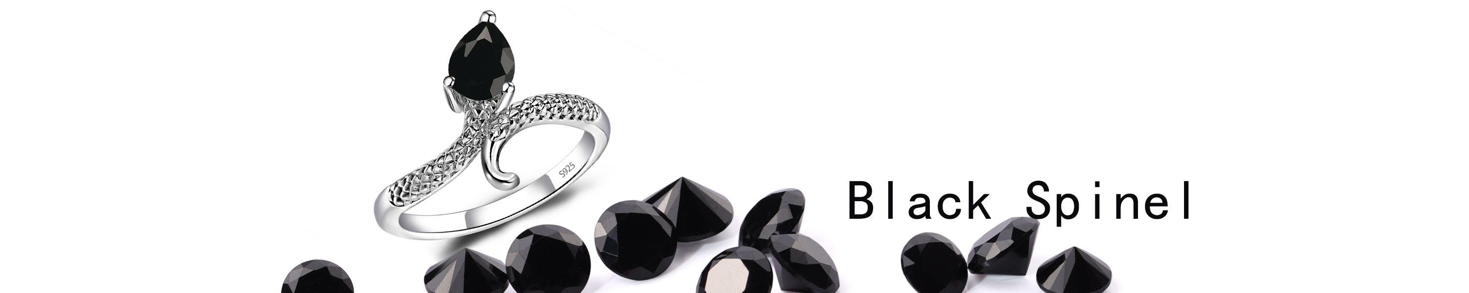 Amazon.com: LUO JEWELRY: Black Spinel Ring